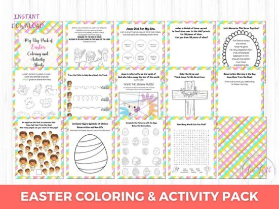 Free Printable Christian Easter Cards for Kids to Color and Share