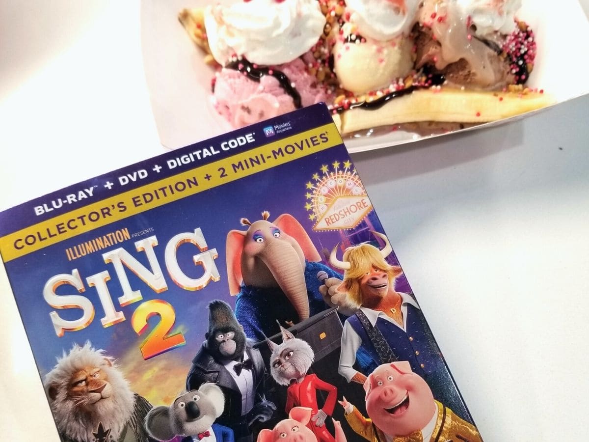 A Sing 2 Inspired Movie Night Banana Split Sundae
