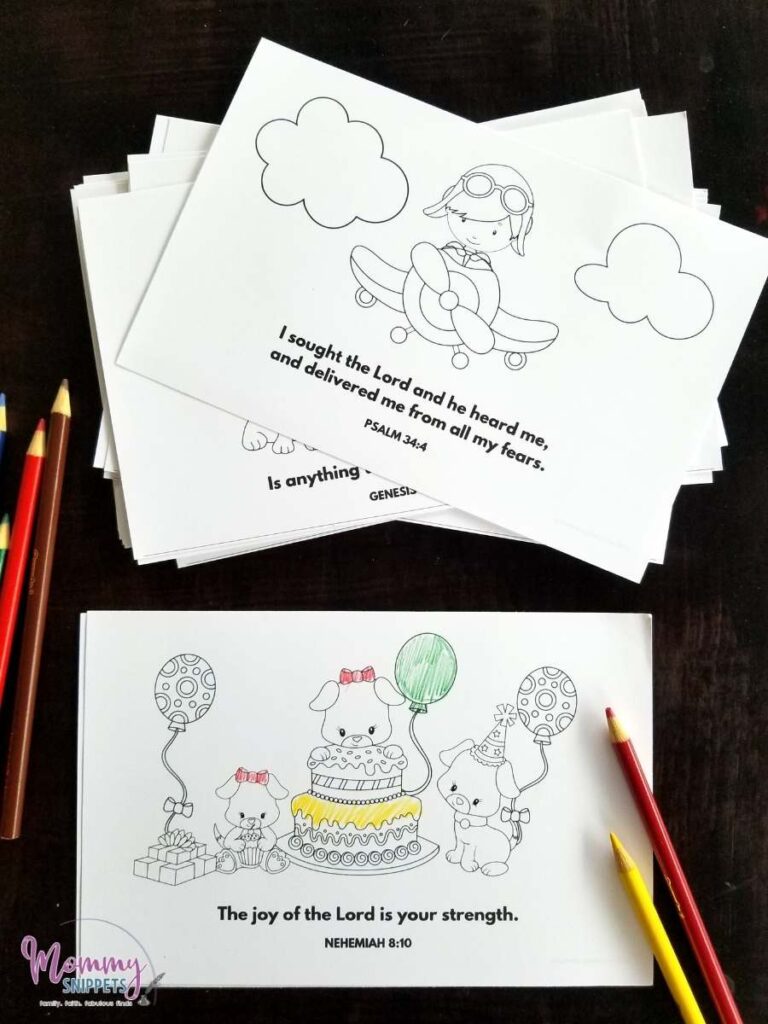 Printable Scripture Cards- Easy Bible Verses for Kids to Memorize