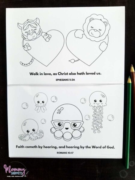 Printable Scripture Cards- Easy Bible Verses for Kids to Memorize