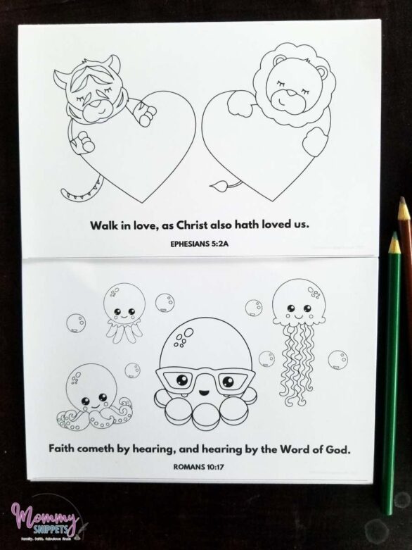 Printable Scripture Cards- Easy Bible Verses for Kids to Memorize