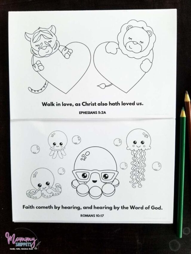 Printable Scripture Cards- Easy Bible Verses for Kids to Memorize