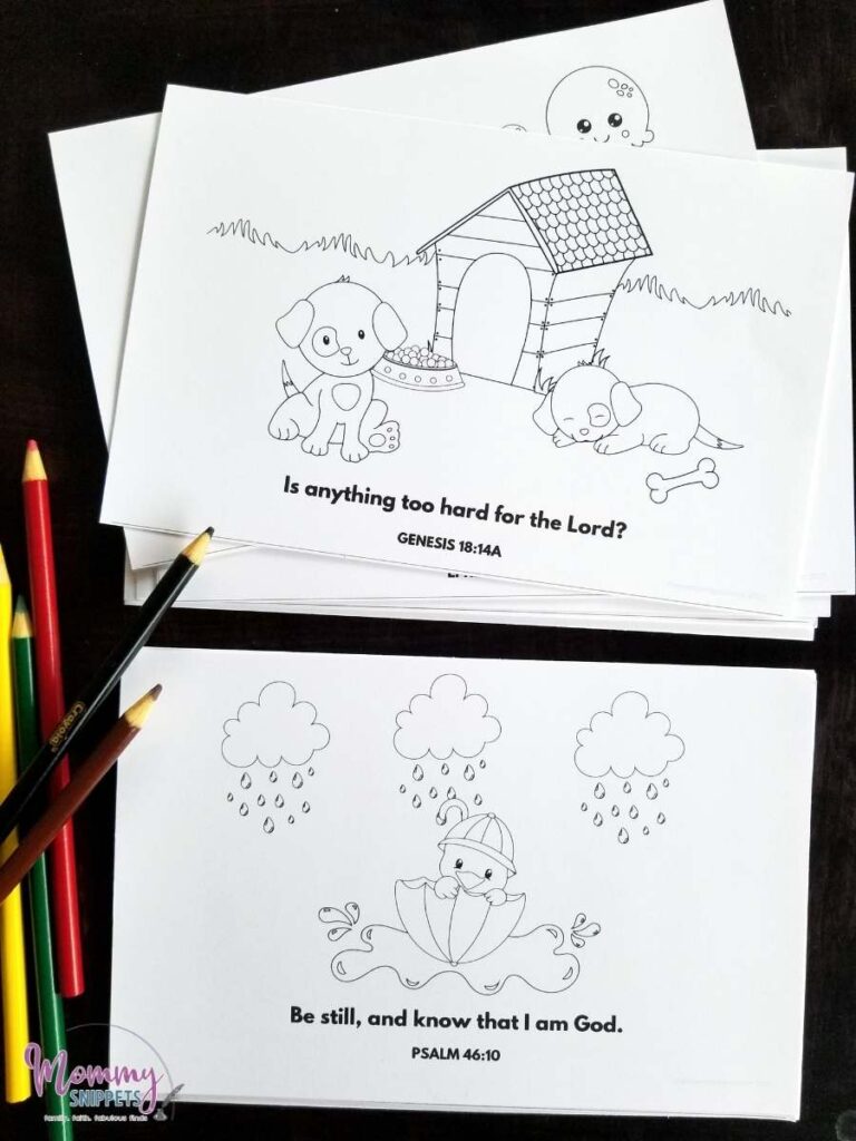 Printable Scripture Cards- Easy Bible Verses for Kids to Memorize