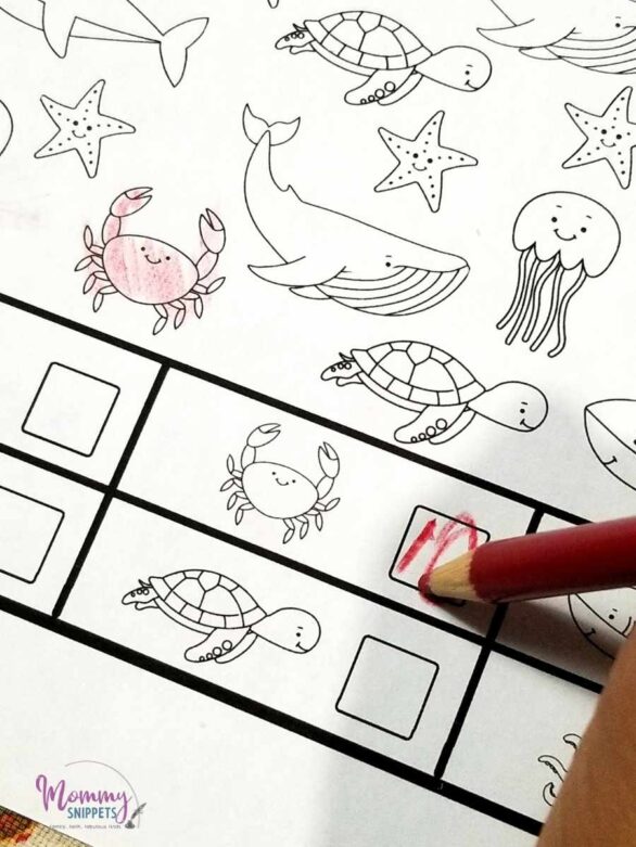 Free I Spy Sea Animals Printable: The Color and Find I Spy Sheets Series