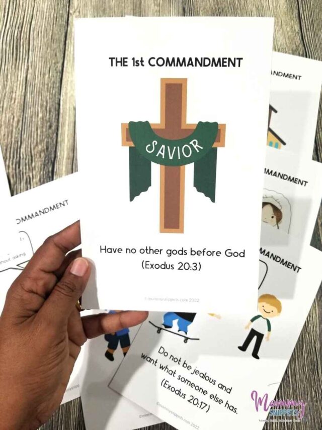 Ten Commandments for Kids- Simple 10 Commandments Printable
