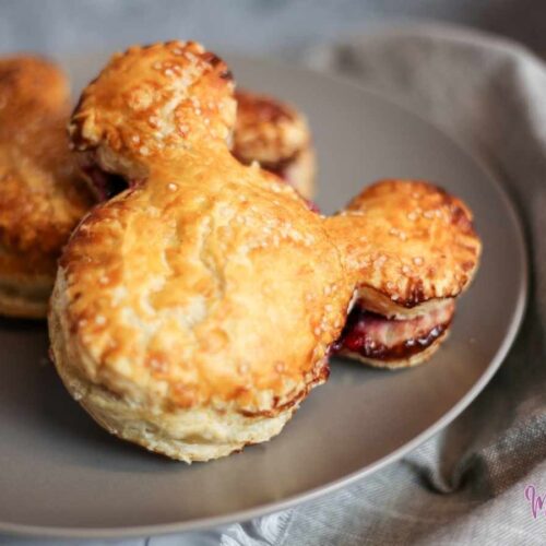 Easy Puff Pastry Cherry Turnover Recipe for Mickey Mouse Fans