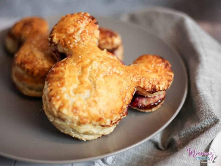 Easy Puff Pastry Cherry Turnover Recipe for Mickey Mouse Fans