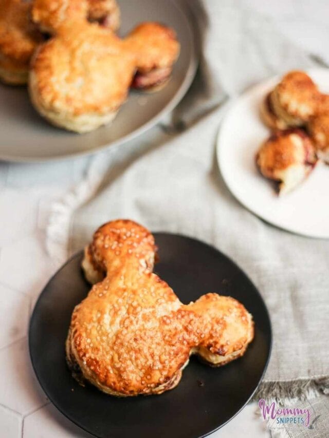 Easy Puff Pastry Cherry Turnover Recipe for Mickey Mouse Fans