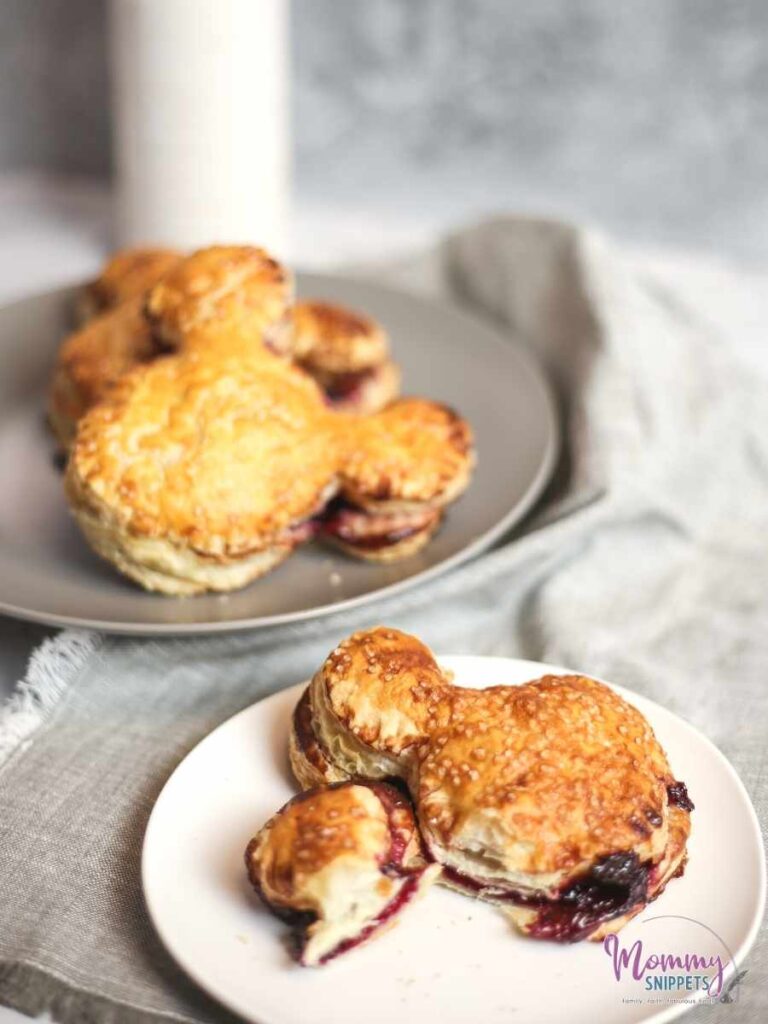 Easy Puff Pastry Cherry Turnover Recipe for Mickey Mouse Fans