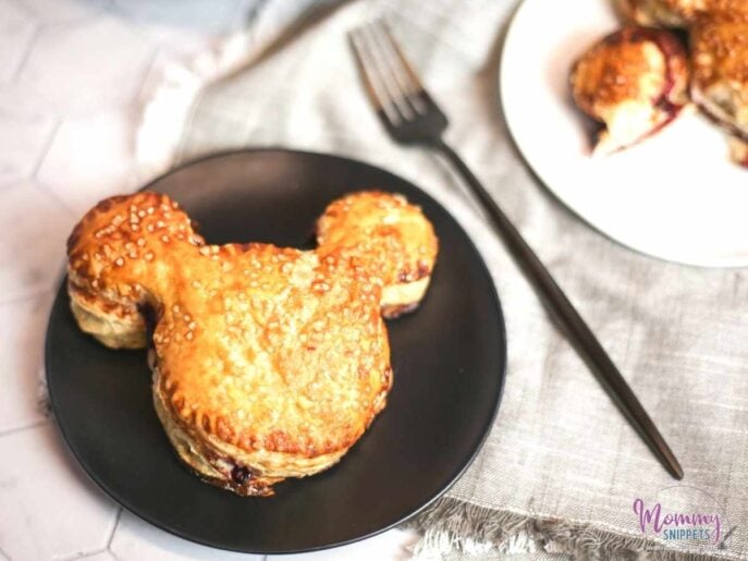 Easy Puff Pastry Cherry Turnover Recipe for Mickey Mouse Fans