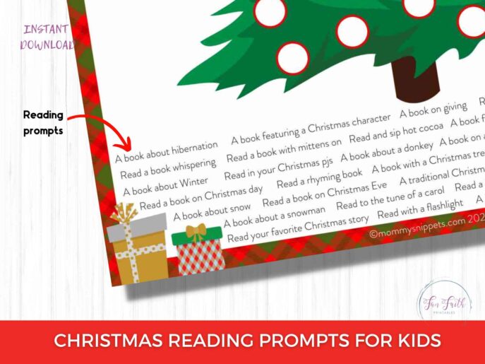 Christmas Read Alouds for Kids + Printable Christmas Reading Log