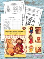 Daniel and the Lions' Den Coloring Pages: Bible Story About Faith