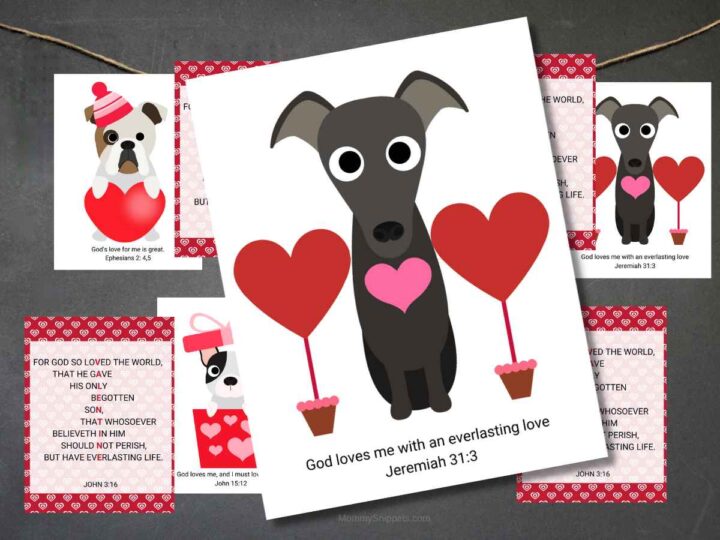 John 3:16 Valentines- Printable Christian Valentine Cards for Kids