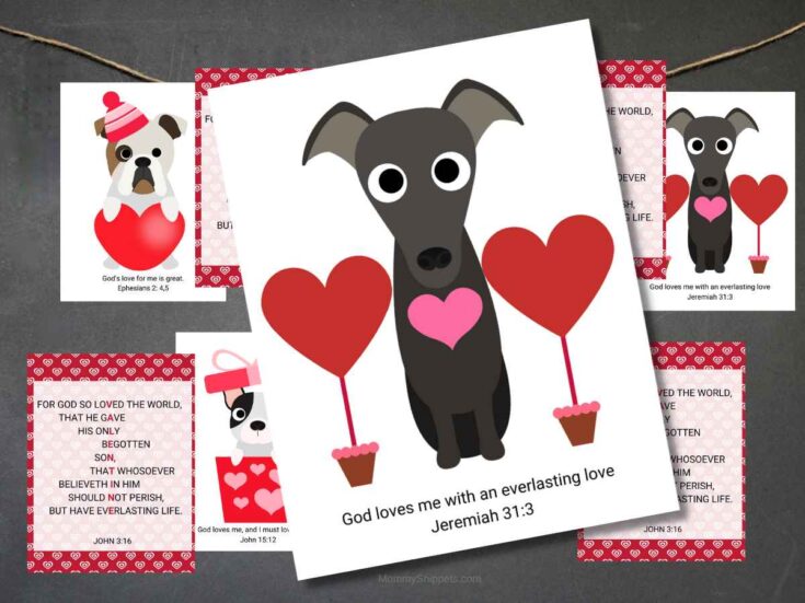 John 3:16 Valentines- Printable Christian Valentine Cards for Kids