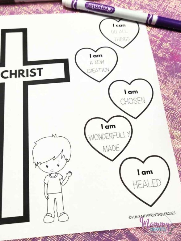 Who I Am In Christ Printable: Free Who I Am In Christ Worksheet