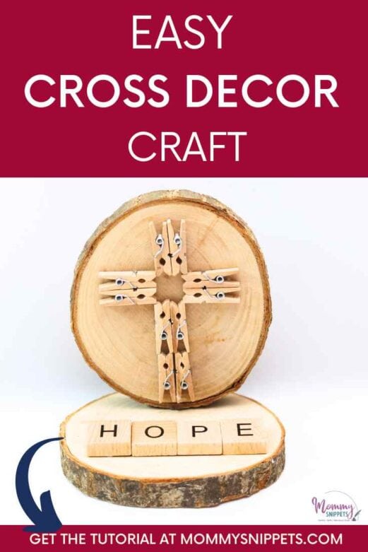 A Cross Gift They Will Love- Easy Wooden Cross Decor Tutorial