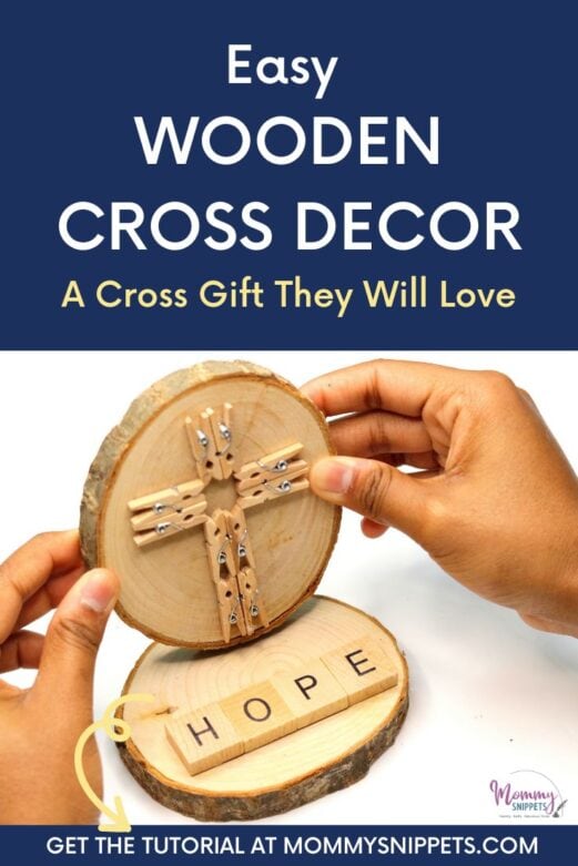 A Cross Gift They Will Love- Easy Wooden Cross Decor Tutorial