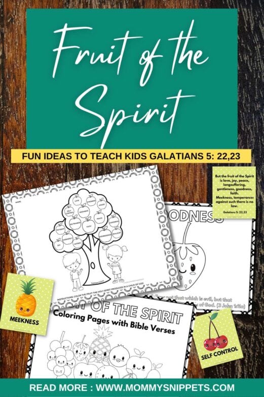 Free Printable Fruit of the Spirit Activity Sheet for Kids