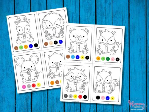 A Color By Number Reading Log Printable For Younger Kids