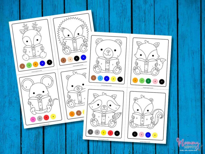 A Color By Number Reading Log Printable For Younger Kids