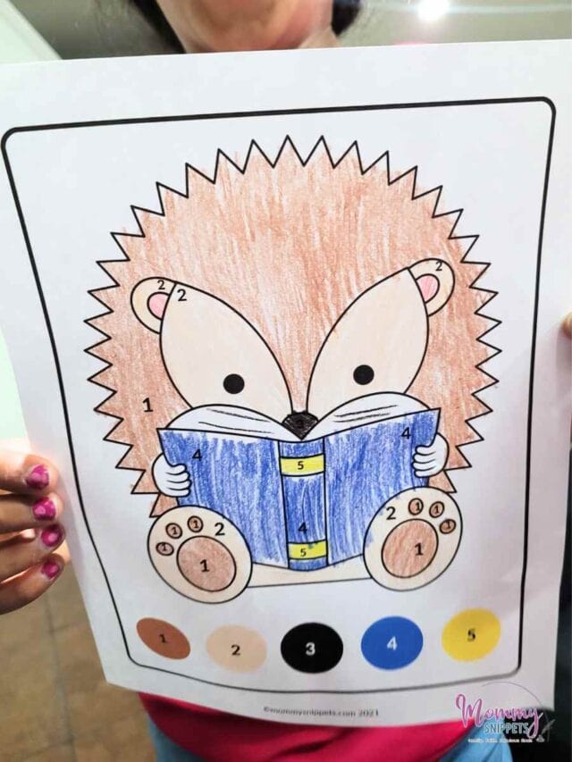 A Color By Number Reading Log Printable For Younger Kids