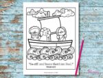 Free Printable Jesus Calms The Storm Coloring Pages - Mommy Snippets