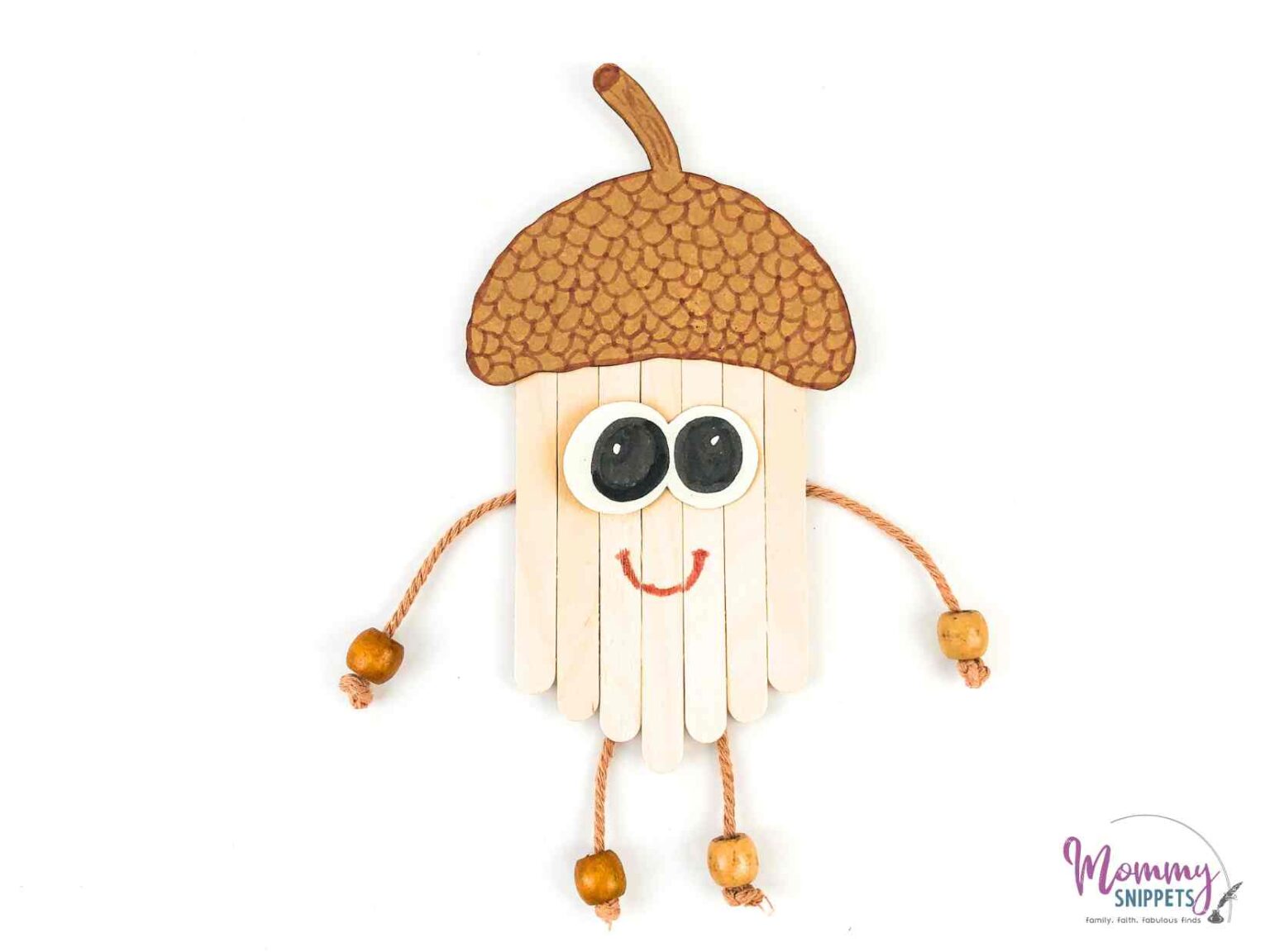 The Thankful Acorn- A Popsicle Stick Thankful Thanksgiving Craft ...