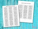 66 Books of the Bible Printable + A Books of the Bible Craft Game