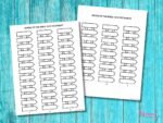 66 Books of the Bible Printable + A Books of the Bible Craft Game