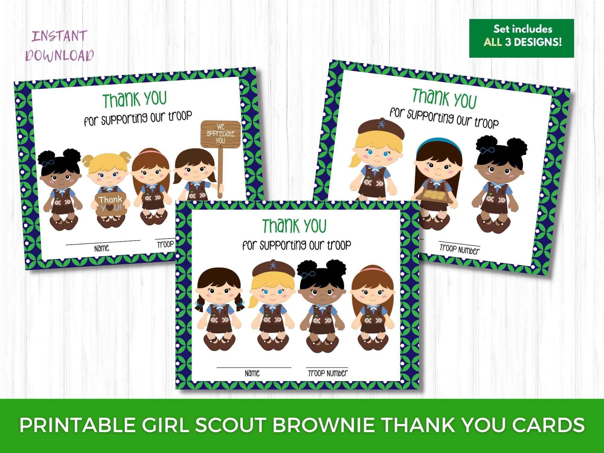 Free Printable Girl Scout Thank You Cards - Mommy Snippets