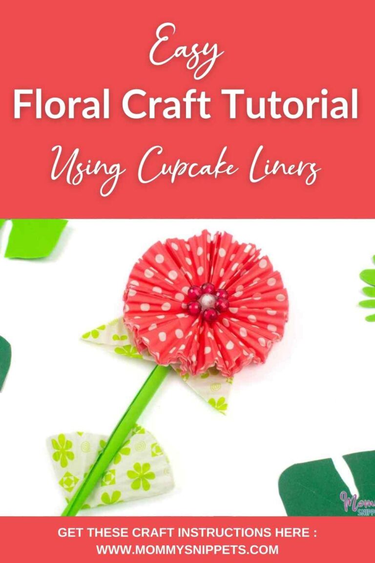 Easy Floral Craft Using Cupcake Liners! - Mommy Snippets