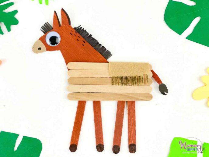 An Easy Donkey Palm Sunday Craft - Mommy Snippets