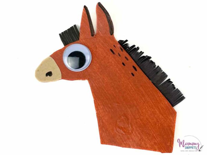 An Easy Donkey Palm Sunday Craft - Mommy Snippets