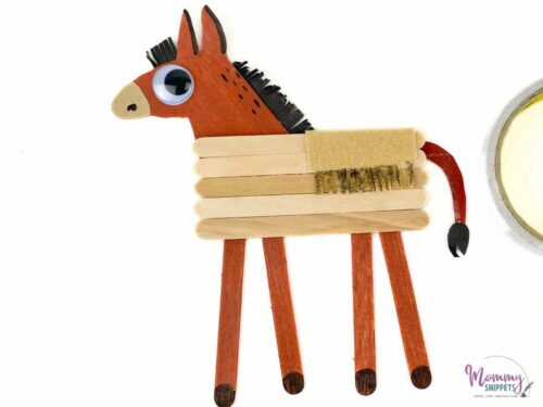 An Easy Donkey Palm Sunday Craft - Mommy Snippets