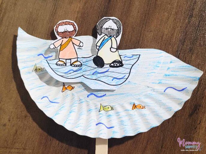A Simple Jesus Walks On Water Craft Kids Will Love - Mommy Snippets
