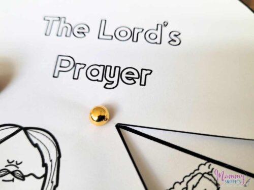 The Lord's Prayer for Kids- A Printable Color Your Own Wheel Craft ...
