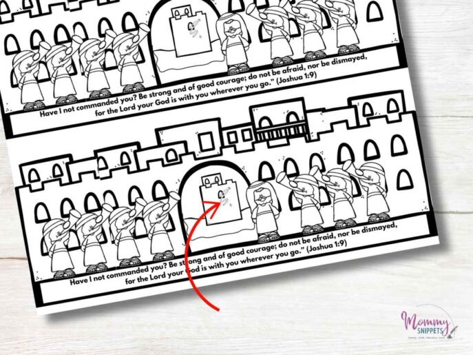 Joshua and the Battle of Jericho Craft - Mommy Snippets