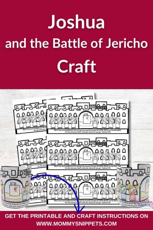 Joshua and the Battle of Jericho Craft - Mommy Snippets