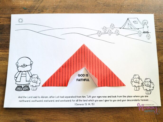 An Easy Abram and Lot Craft (Genesis 13 Printable for Kids) - Mommy ...