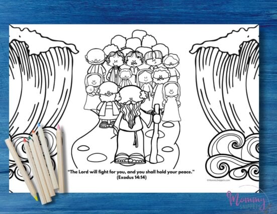 Moses and the Red Sea Crossing Craft - Mommy Snippets