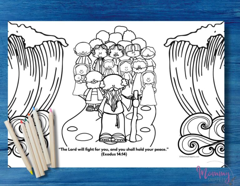 Moses and the Red Sea Crossing Craft - Mommy Snippets