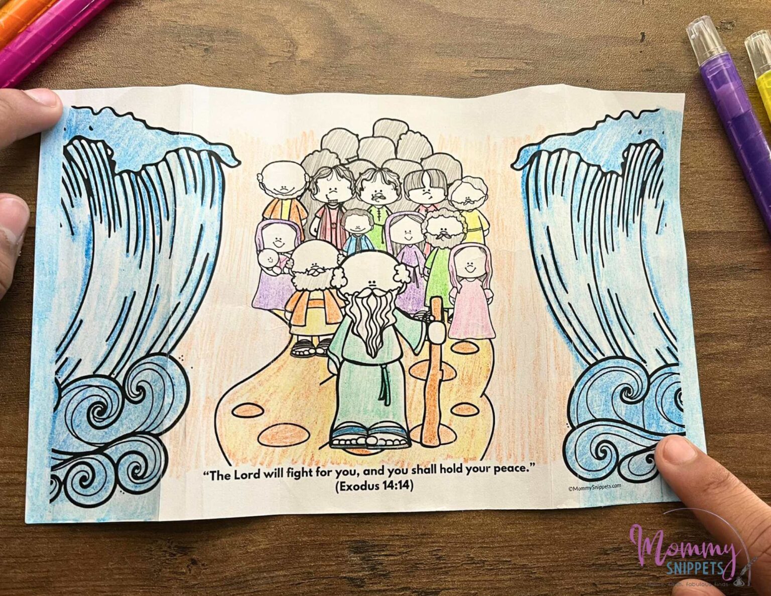 Moses and the Red Sea Crossing Craft - Mommy Snippets